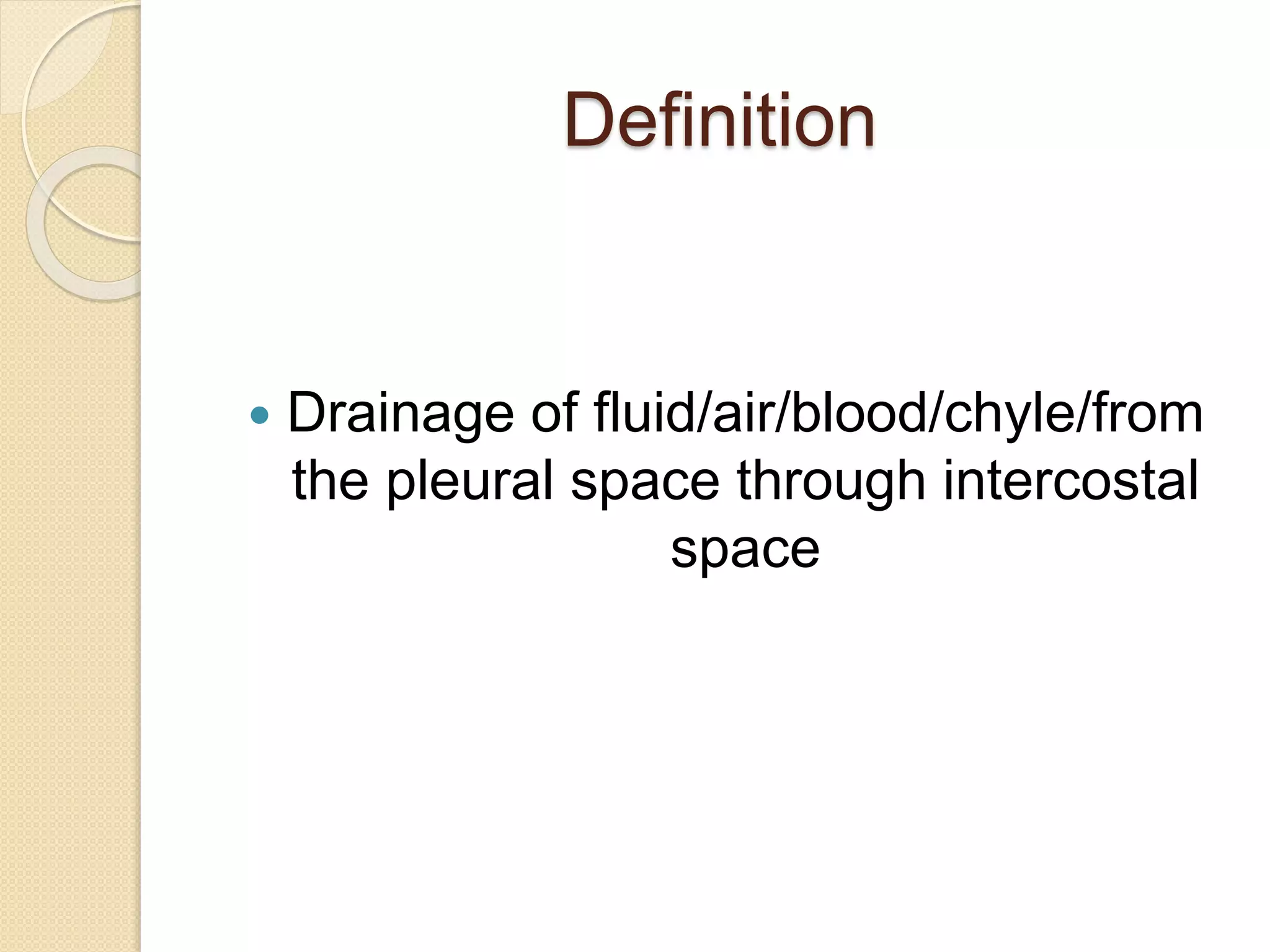 Intercostal drainage | PPTX