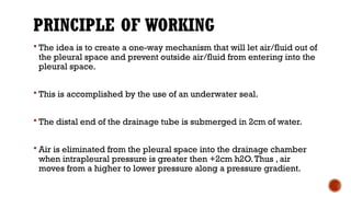 Intercostal drainage. ICD. pneumothorax management | PPTX