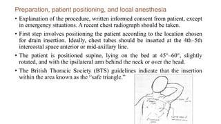 Intercostal drainage tube | PPTX