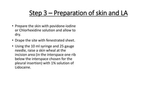 Intercostal Tube Drainage - history ,indications | PPTX
