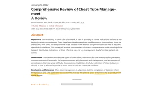Intercostal Tube Drainage - history ,indications | PPTX