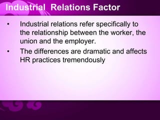 Intercountry differences and hrm | PPTX