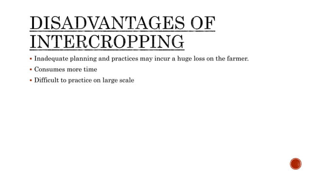 INTERCROPPING .pptx | Agriculture | Industries