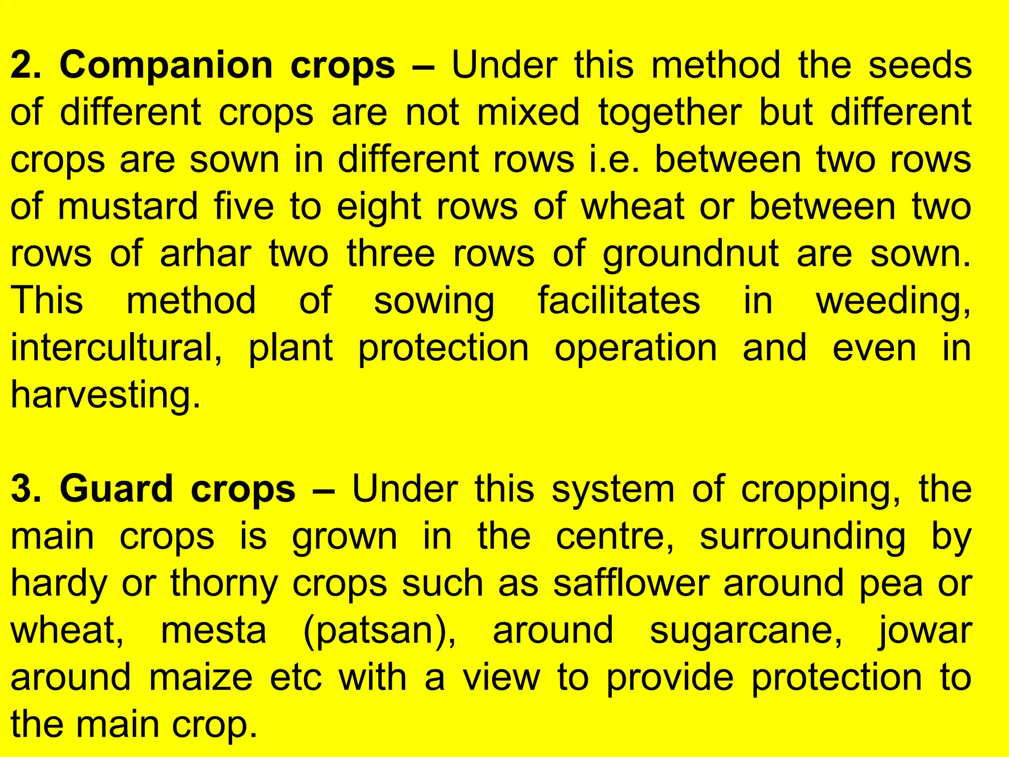 Intercropping mixed cropping_principles_and_assessment_of_yield | PPT