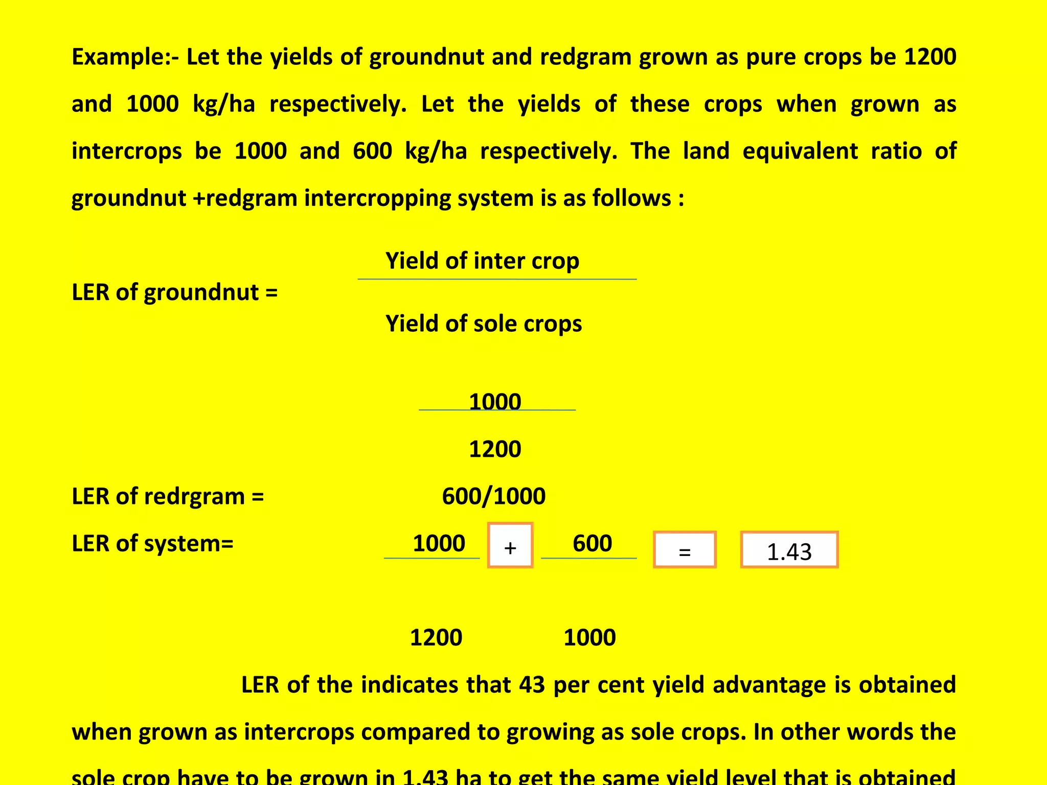 Intercropping mixed cropping_principles_and_assessment_of_yield | PPT