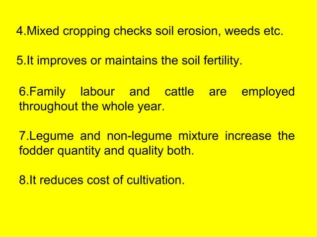 Intercropping mixed cropping_principles_and_assessment_of_yield | PPT ...