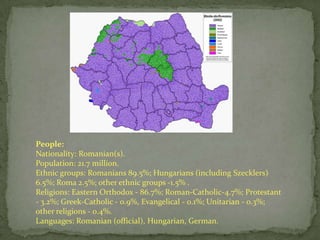 Presentation from the Romanian partners about “Multicultural Romania ...