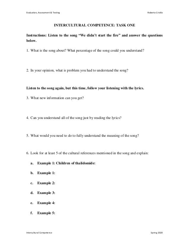 Intercultural competence-task-one Intercultural competence-task-one