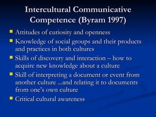 Intercultural Language Learning | PPT