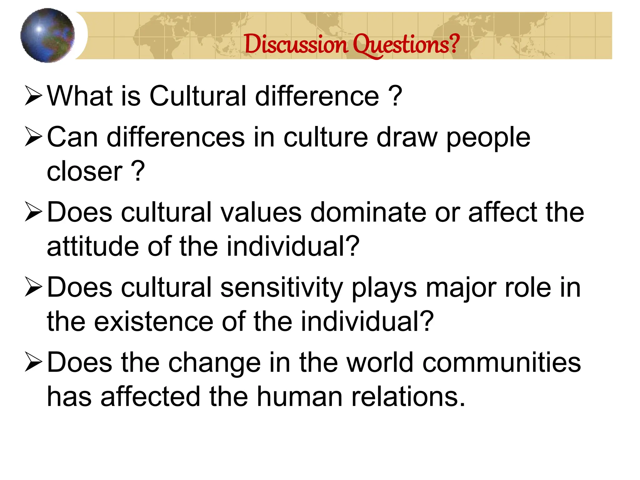 Intercultural Relations Slide Presentation | PPT