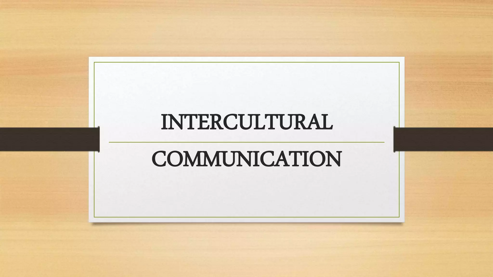 Intercultural communication | PPT