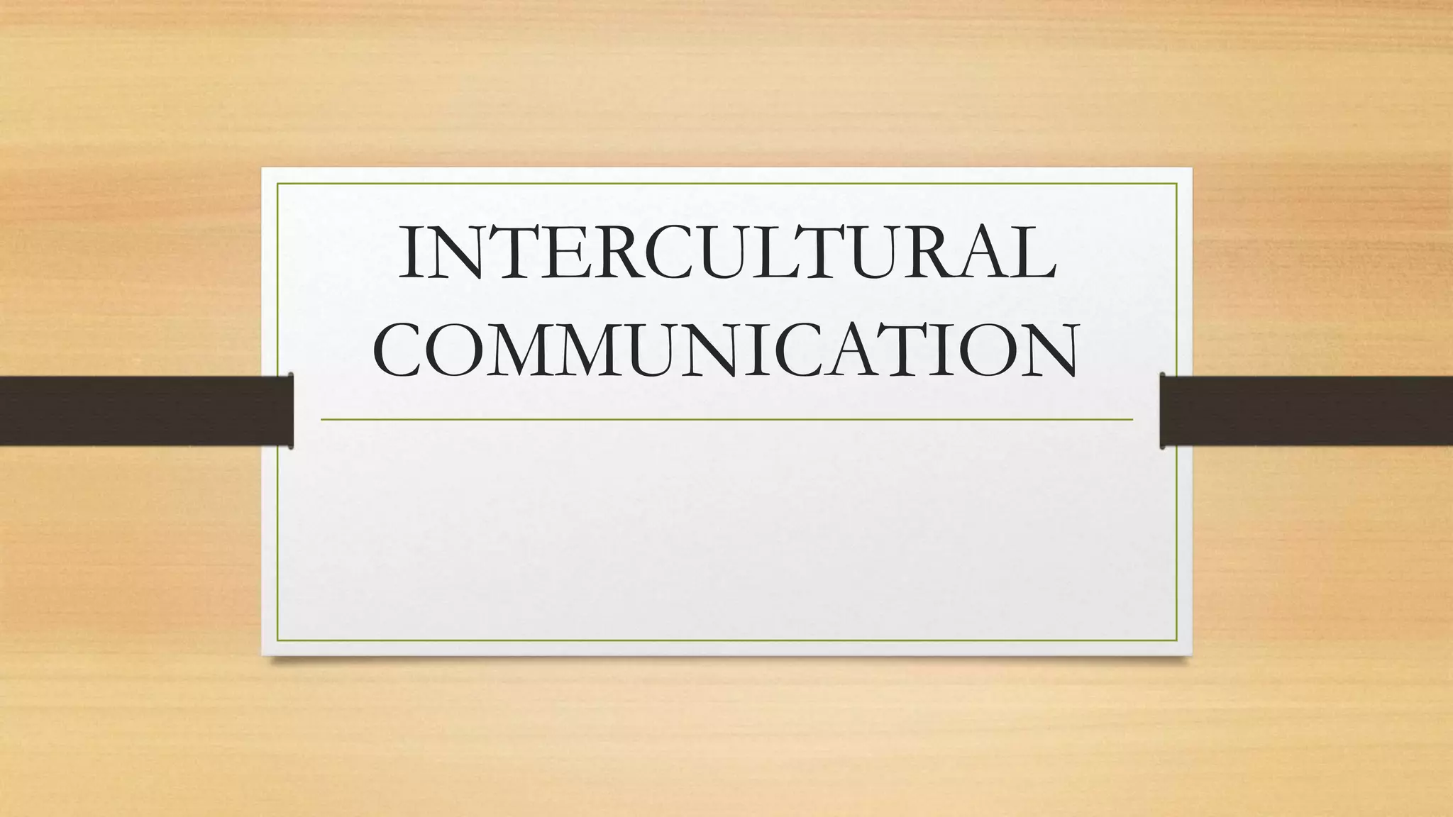 Intercultural communication | PPT