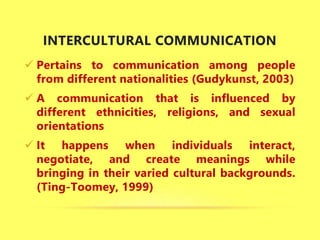 Intercultural communication | PPTX