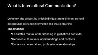 Intercultural Communication in cross culture psychology | PPTX