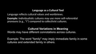 Intercultural Communication in cross culture psychology | PPTX
