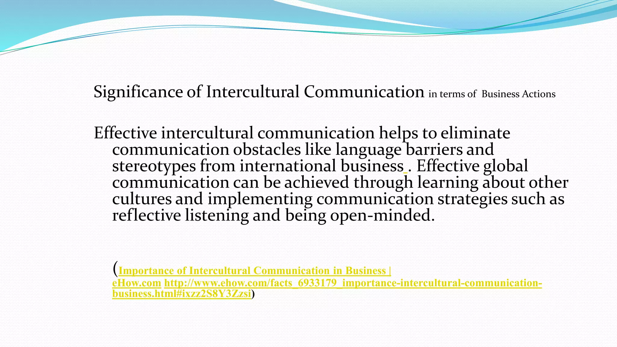 Intercultural communication presentation | PPTX