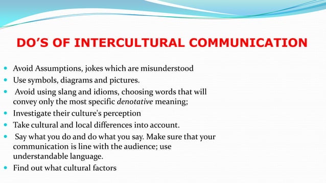 Intercultural communication presentation | PPTX | Business and Finance