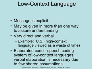 Intercultural Communications Chapter 5: Language | PPT