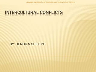 Intercultural conflicts | PPTX