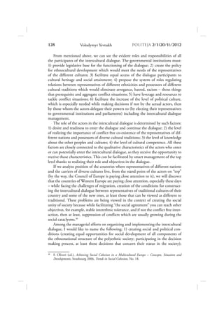 Intercultural Dialogue: Efficient Construct of the Integrative ...