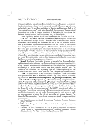 Intercultural Dialogue: Efficient Construct of the Integrative ...