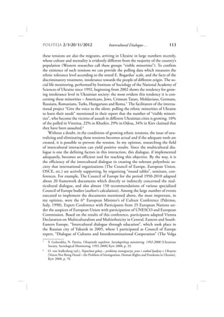 Intercultural Dialogue: Efficient Construct of the Integrative ...