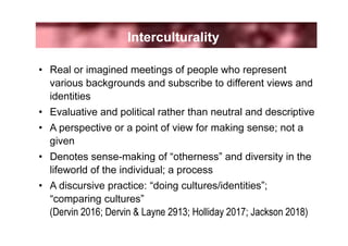 Metaphorisation of interculturality in study-abroad narrative | PPT