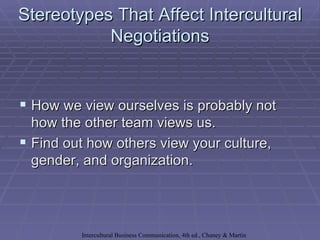 Intercultural Negotiation Components Chapter 11 | PPT