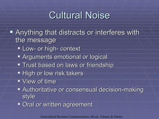 Intercultural Negotiation Components Chapter 11 | PPT | Family and ...