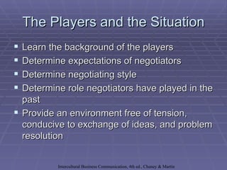 Intercultural Negotiation Components Chapter 11 | PPT