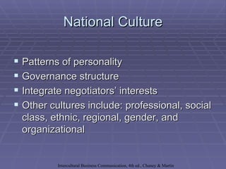 Intercultural Negotiation Components Chapter 11 | PPT