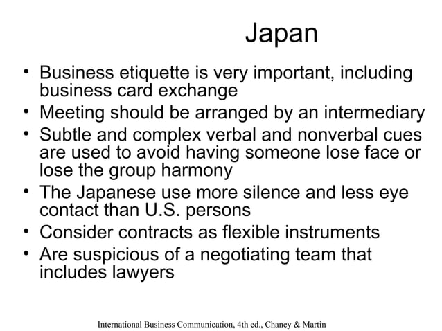 Intercultural Negotiation Process: Chapter10 | PPT | Business Administration | Business