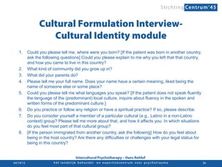 Intercultural psychotherapy | PPT