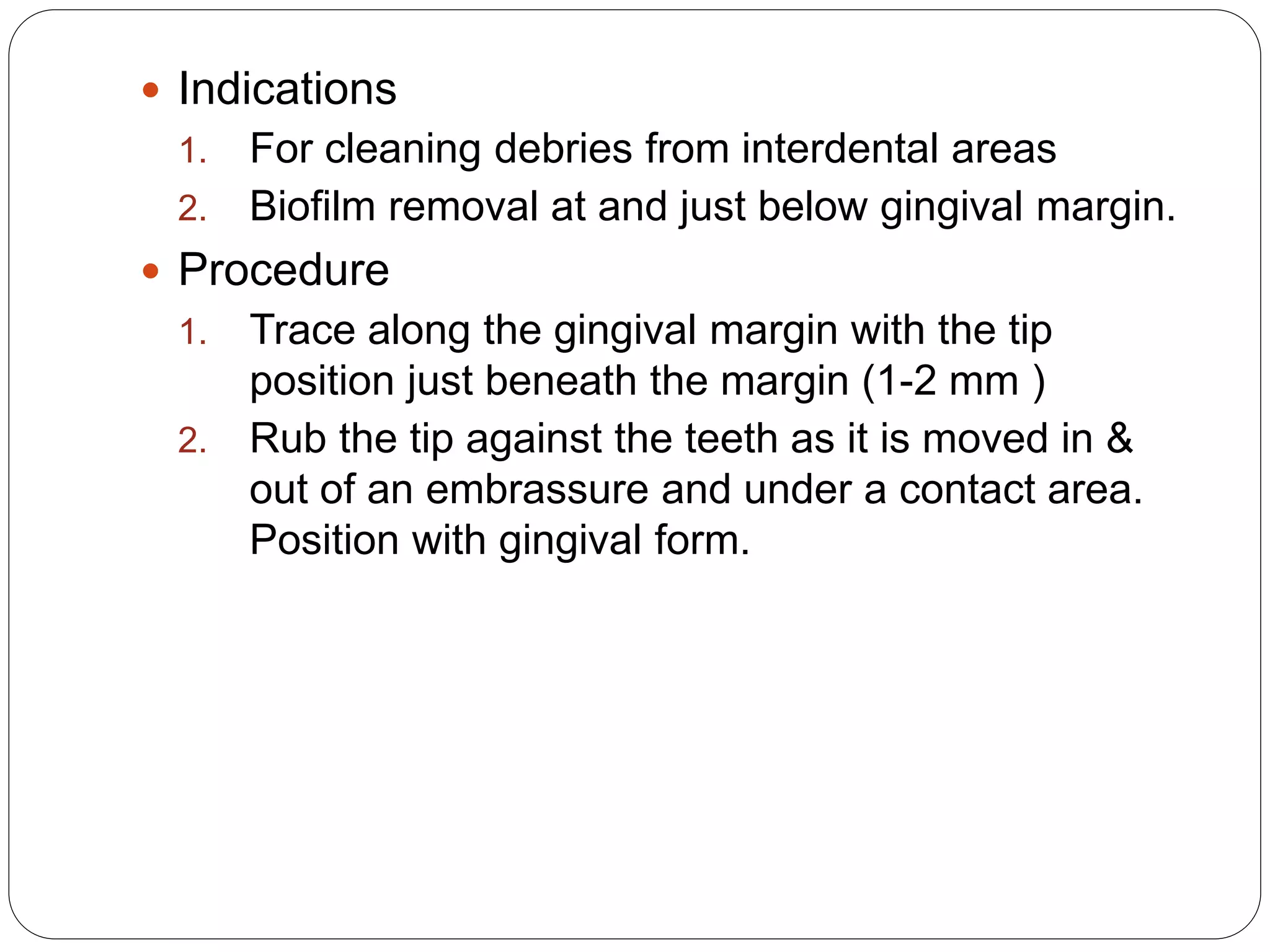Interdental aids powerpoint presentation | PPTX
