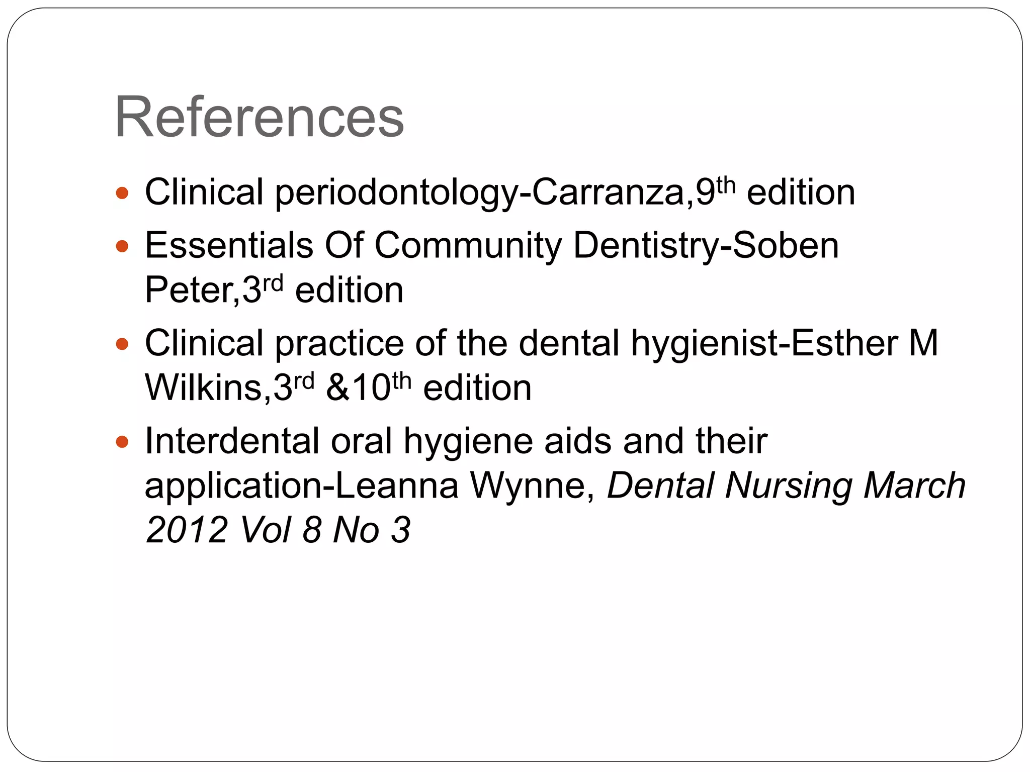 Interdental aids powerpoint presentation | PPTX