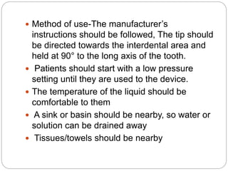 Interdental aids powerpoint presentation | PPTX