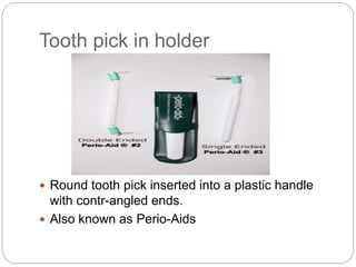 Interdental aids powerpoint presentation | PPT