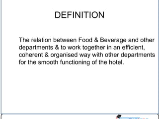 Interdepartmental relationship _coordination | PDF