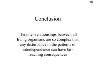 Biology Interdependence | PPT