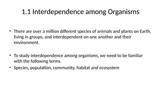 Interdependence_of_Organisms and control of ecosystem | PPTX