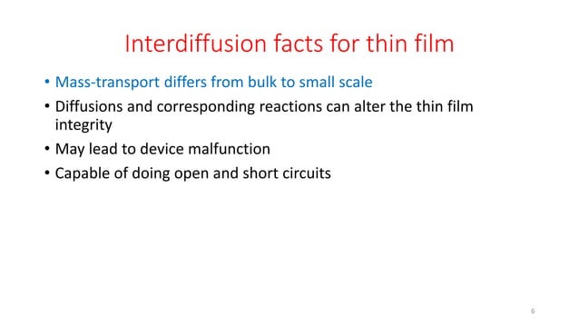 Interdiffusion, reactions, and transformations in thin film | PDF ...