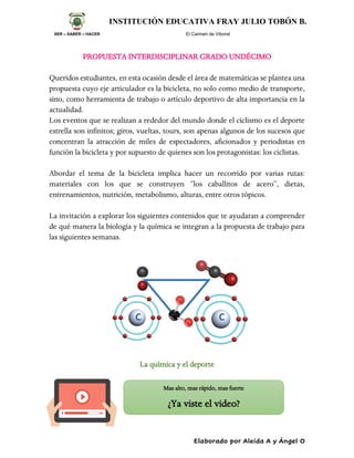 La química y el deporte. | PDF