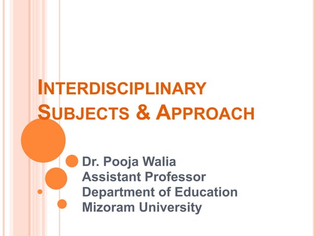 Interdisciplinary Approach | PPTX
