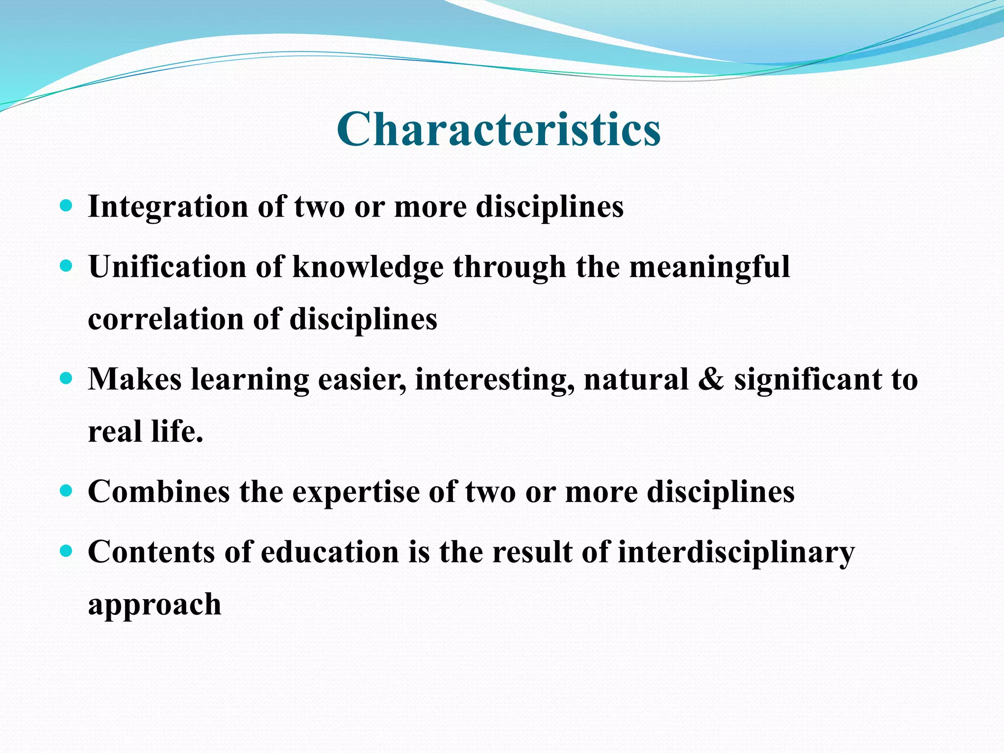 Interdisciplinary approach | PPTX