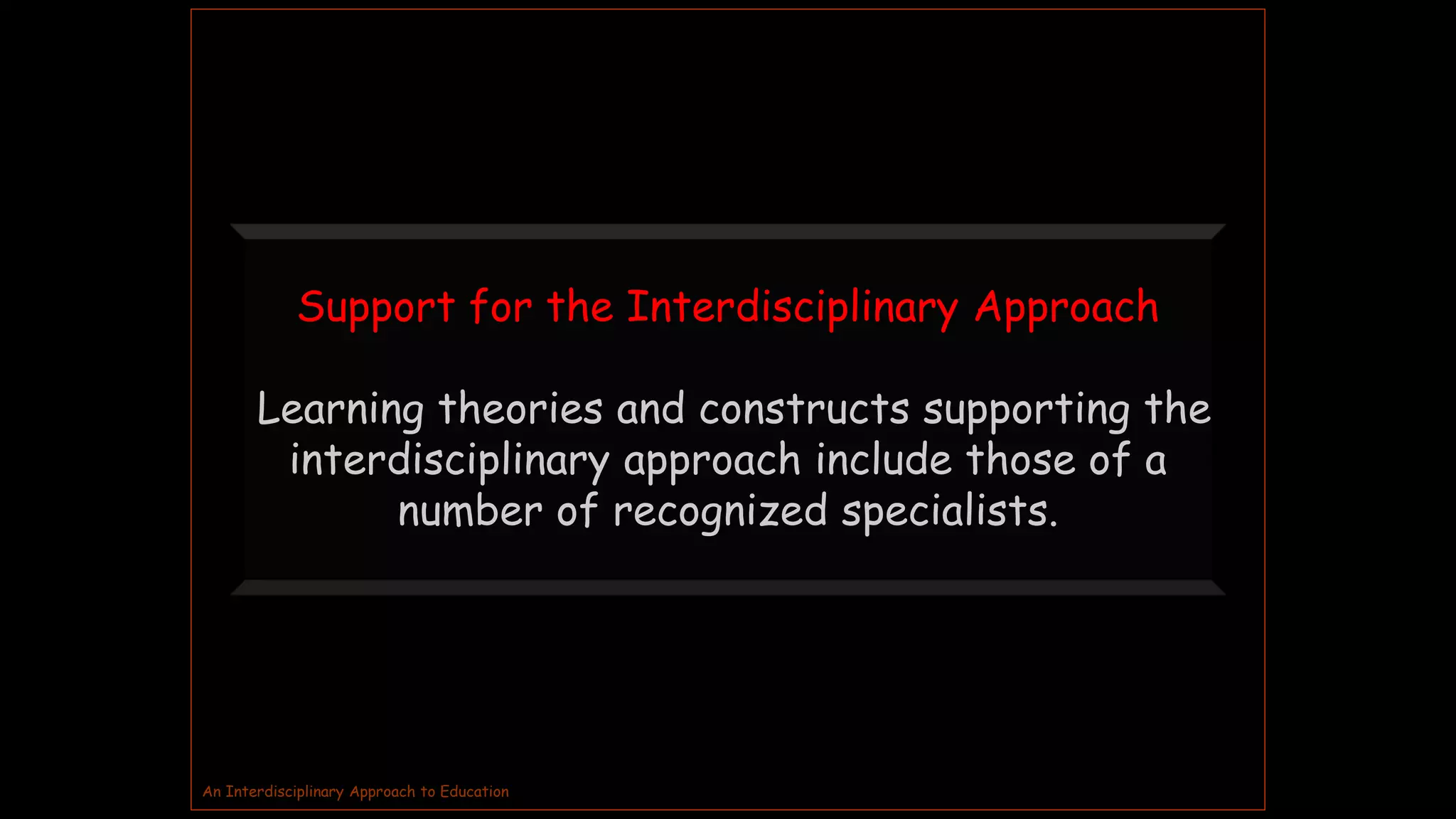 Interdisciplinary approach to teaching | PPTX