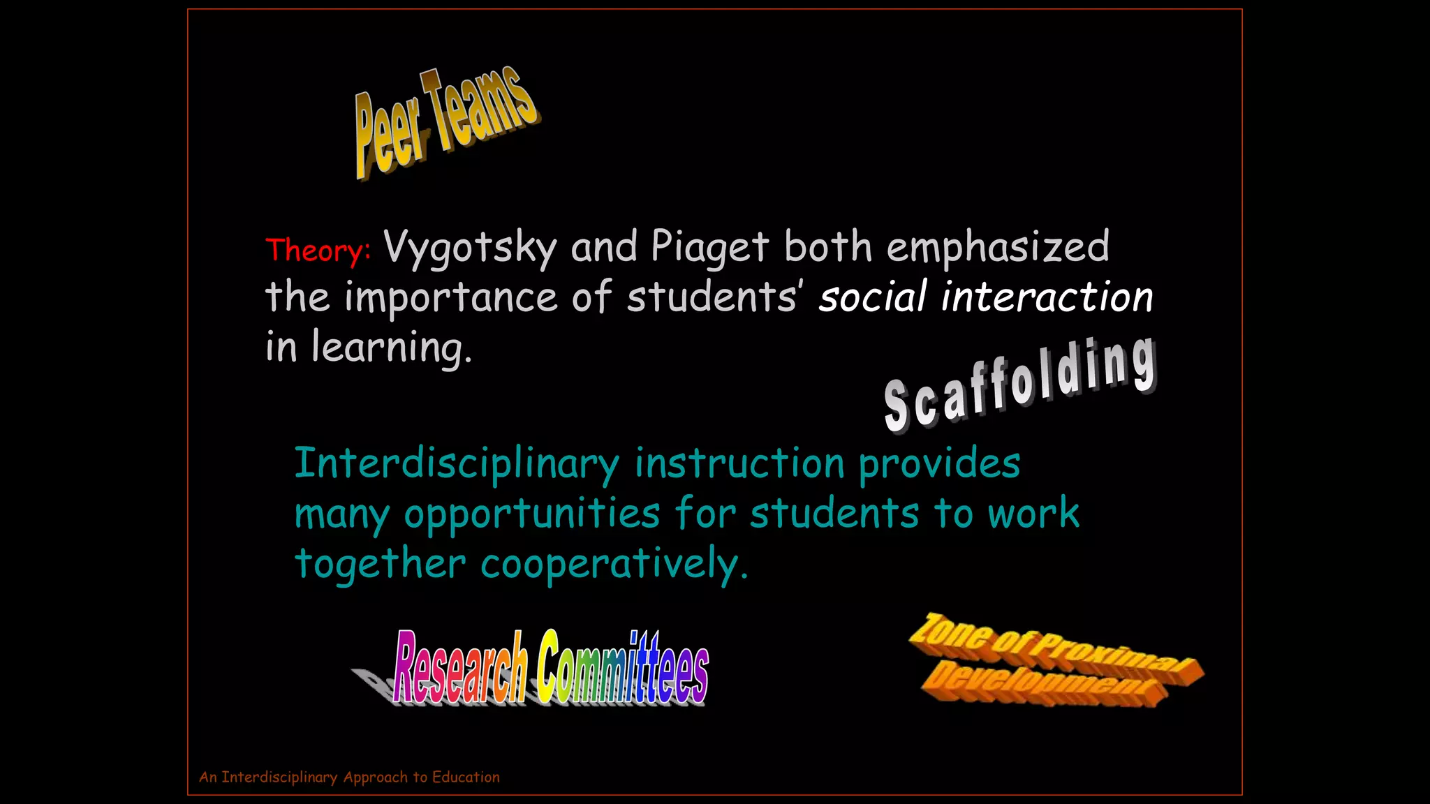 Interdisciplinary approach to teaching | PPTX