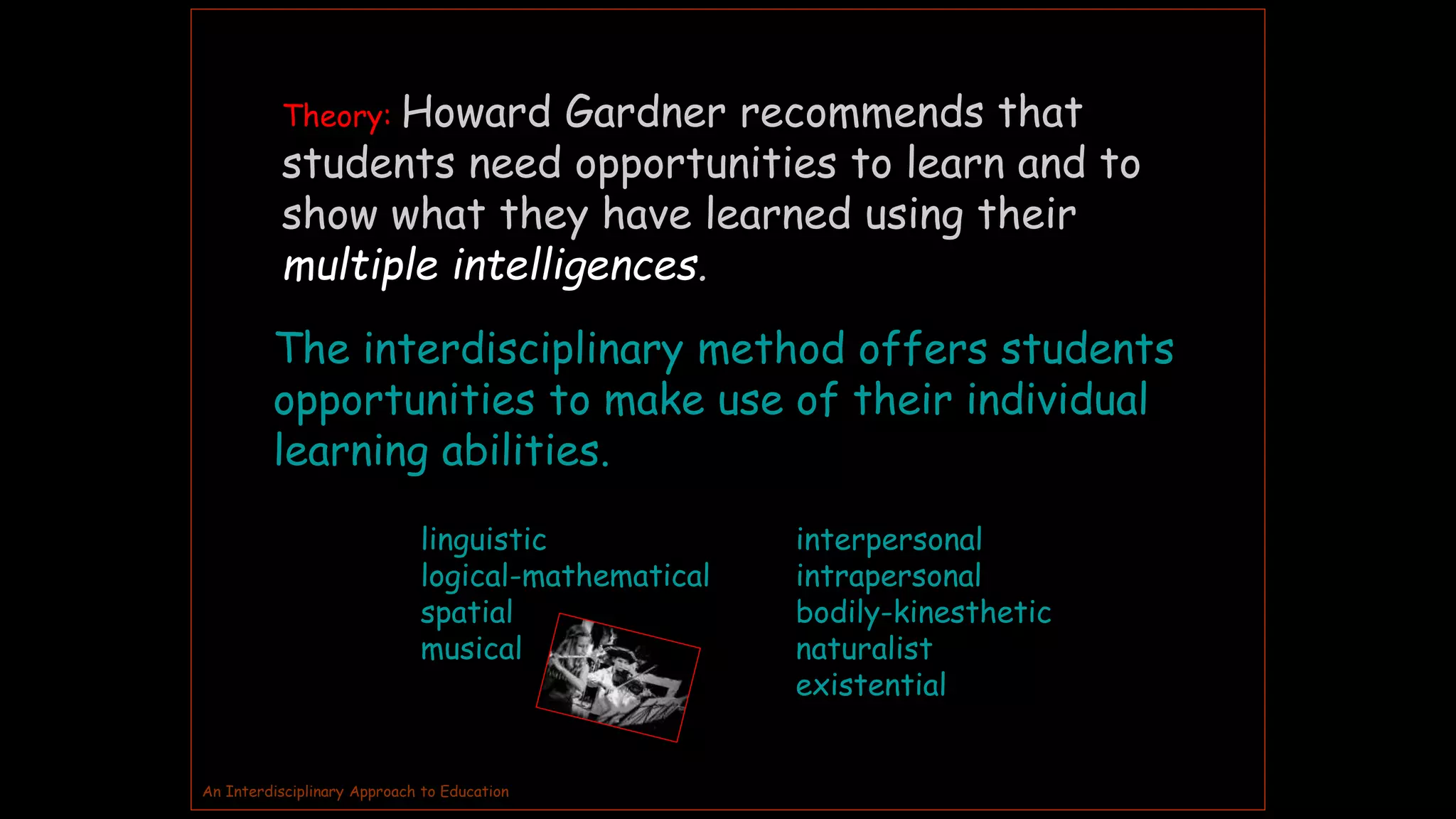 Interdisciplinary approach to teaching | PPTX