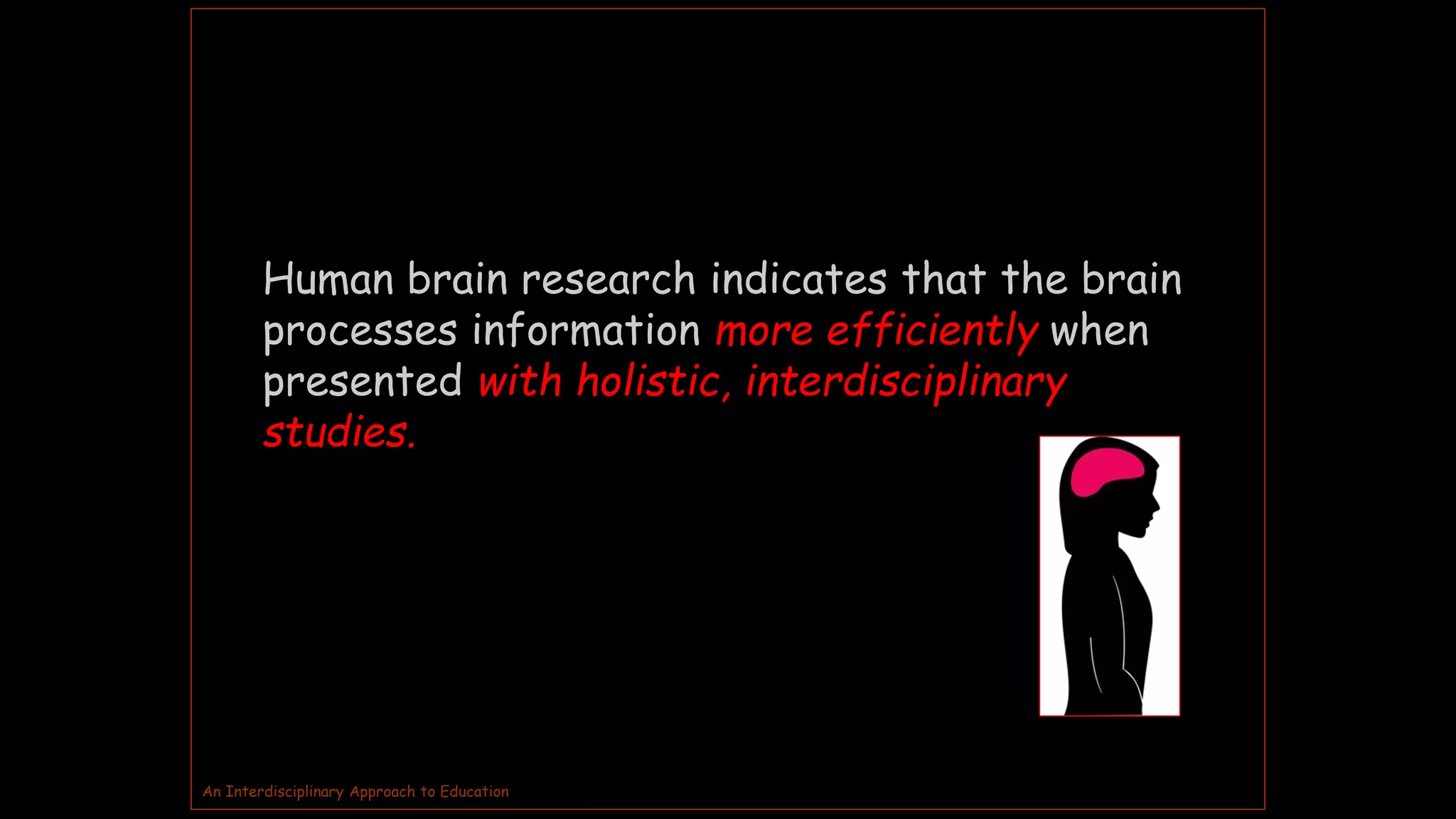 Interdisciplinary approach to teaching | PPTX