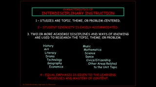 Interdisciplinary approach to teaching | PPTX