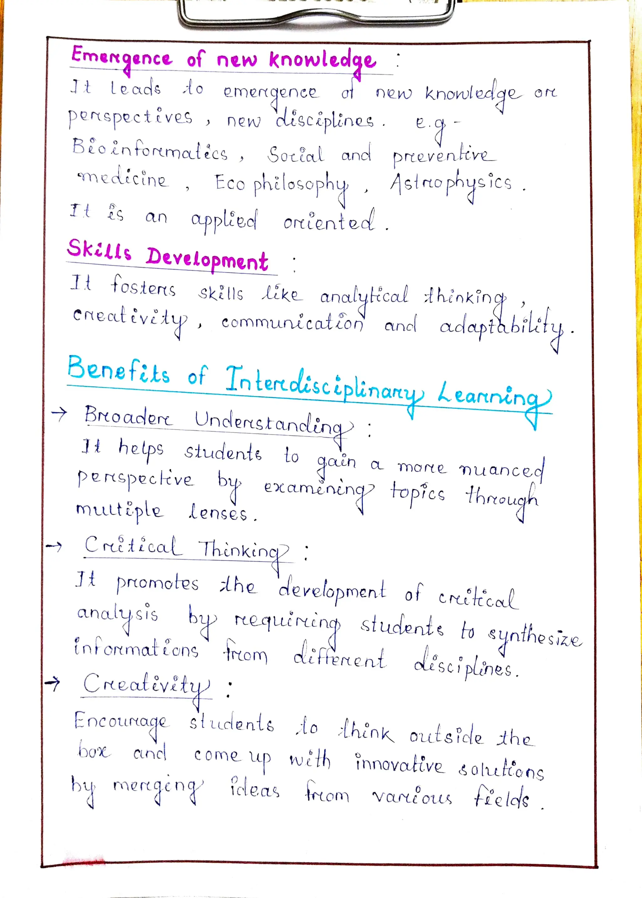 Interdisciplinary Learning Understanding disciplne and subject CUH (1).pdf